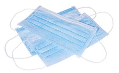 China Blue Melt Blown Filter Anti Flu Disposable Medical Mask for sale