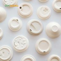 China New Process Molded 100% Biodegradable Sugarcane Bamboo Fiber Heat Insulation Paper Cup with Lid for sale