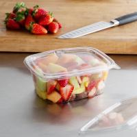 China China Supplier Tamper-Resistant Clear Hinged Container with Flat Lid for sale