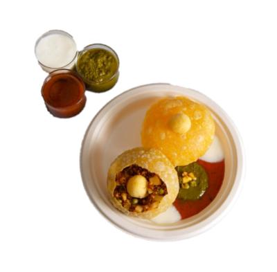 China Dinner Event White Color Different Sizes Eco-friendly Paper Tray Bagasse Lightweight Paper Plate for sale