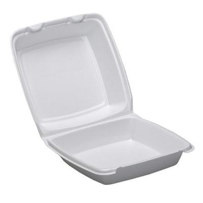China Degradable PLA Foam 9inch Chicken Rice Box Fast Food Take Out Foam Box Supplier for sale