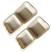 China Food Grade Burger Box Foam 6x6 Inch PLA Disposable Foam Boxes for sale