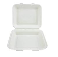 China Restaurant 9x9x3 Foam Clamshell Single Compartment Disposable Take Out Food Box for sale