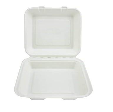 China Restaurant 9x9x3 Foam Clamshell Single Compartment Disposable Take Out Food Box for sale