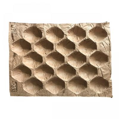 China Biodegradable Kraft Pulp Paper Alveoles  Inserts for Round Fruit & Vegetable Trays Eco-friendly Alveoles Paper Fruit Tray for sale