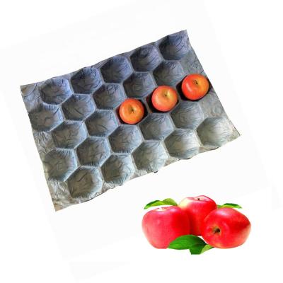 China Mold Fruit Paper Tray Colorful Apple  Kraft Fruit Tray Liners Supplier for sale