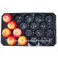 China Black Plastic Apple Fruit Packaging Tray PP Fruit Tray Liner for Manufacturer for sale