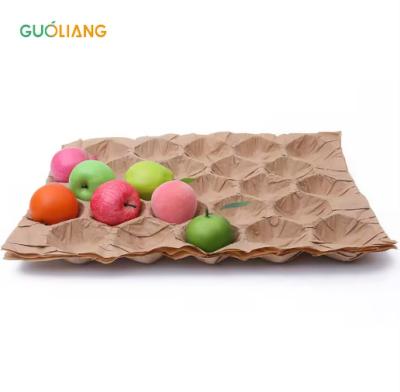 China Biodegradable Pears &Kiwis Stone Fruit Spherical Paper Cavity Trays for sale