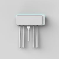 China 5W UV Toothbrush Sanitizer , Toothbrush Sterilizer Holder Wall Mounted for sale