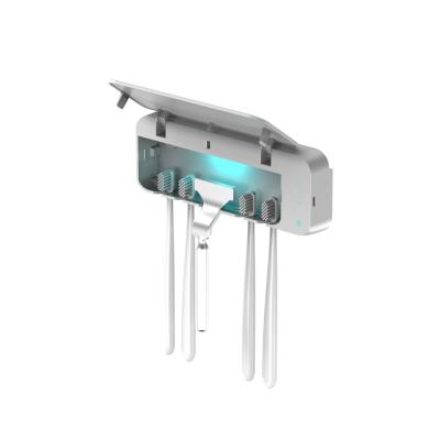 China 5W UV Toothbrush Sanitizer , Toothbrush Sterilizer Holder Wall Mounted for sale