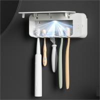 China D005 UVC LED Toothbrush holder UV Sterilizer With Breath Light And Safe Operation for sale