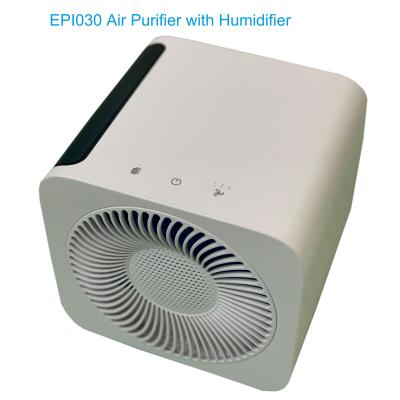China Desktop Hepa Humidifier Purifier PP+HEPA+UV Filter Low Noise 45dB/A Air Cleaner And Humidifier for sale