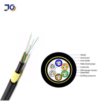 China 12 Cores Outdoor Fiber Optic Cable Stranded Loose Tube For Overhead for sale