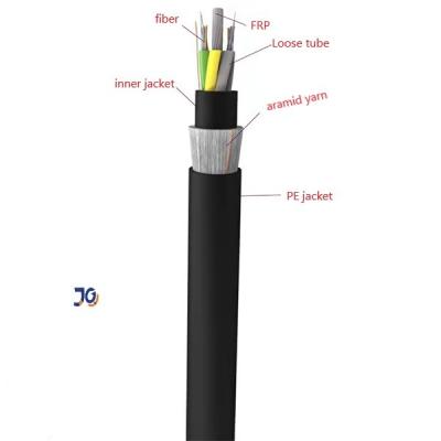 China HDPE Jacket Outdoor All Dieletric Self - Supporting ADSS Singlemode Fiber Optic Cable for sale