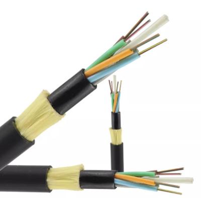 China Aerial Non - Metallic Span 50m 12 24 48 Core ADSS Fiber Optic Cable for sale