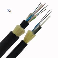 China HDPE Overhead Outdoor No Metal 12/24/36/48 Cores Singlemode ADSS Fiber Optic Cable for sale