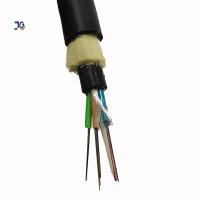 China Self Supporting Aerial ADSS Fiber Optic Cable 12 /24/48 Cores Span  100m for sale