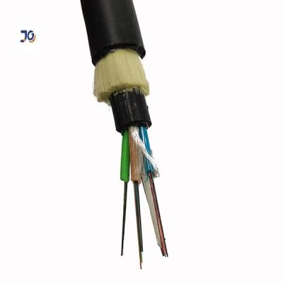 China Self Supporting Aerial ADSS Fiber Optic Cable 12 /24/48 Cores Span  100m for sale