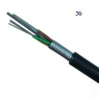 China GYTS Steel Tape Armored SM Underground Direct Bury 24/48 Core Optical Fiber Cable for sale