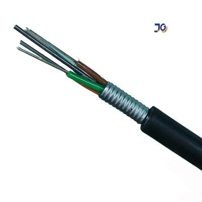 China GYTS Steel Tape Armored SM Underground Direct Bury 24/48 Core Optical Fiber Cable for sale