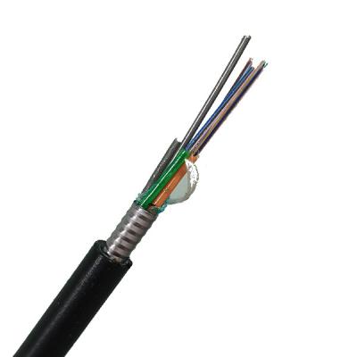 China GYTS 24/48 Cores Single Mode Outdoor Duct Armored Fiber Optic Cable for sale