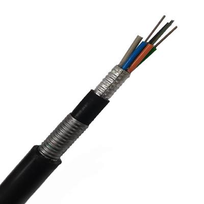 China GYTA53 4 144 Core Outdoor Armored Fiber Optic Cable Direct Burial Communication Cable for sale