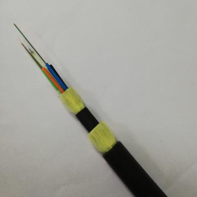 China Span 50m ADSS Aerial Fiber Cable 6 8 Core 12 24 48 Core Outdoor Fiber Optic Cable for sale