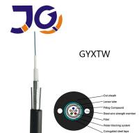 China 2 4 6 8 10 12 24 Core GYXTW Cable Armoured Single Mode Fiber Optic Cable for sale