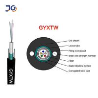 China 2/4/6/8/12/24 Core Central Loose Tube Armored GYXTW Fiber Optic Cable for sale
