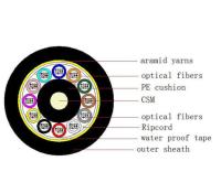 China ADSS Single Mode 144 Core Aerial G652D Fiber Optical Cable for sale