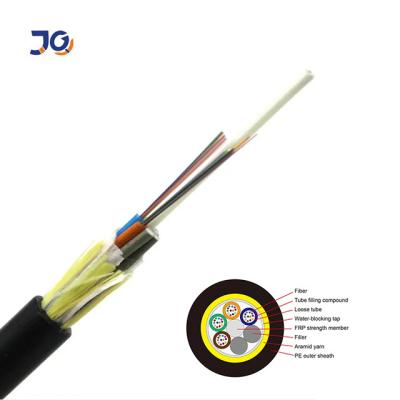 China Factory Price ADSS Span 100M Fiber Optic Cable 48 Core G652D Optical Fiber Cable for sale