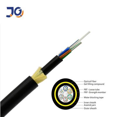 China All Dielectric Self Supporting ADSS Span 100m Fiber Optic Cable 24 Cores for sale