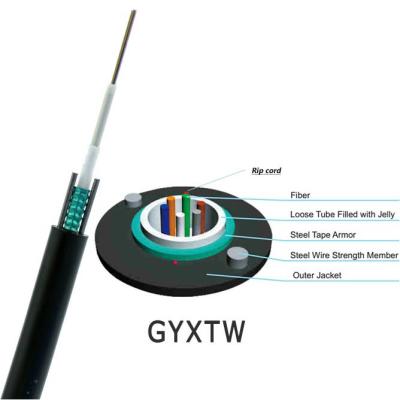 China China Fiber Optic Cable Manufacturer FTTH Optic Fibre Cable SM G652D 12 Fiber Optic Cable for sale