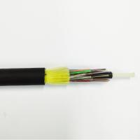 China Single Jacket ADSS Optical Aerial Fiber Cable Single Mode Aramid Yarn Strength for sale