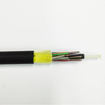 China Single Jacket ADSS Optical Aerial Fiber Cable Single Mode Aramid Yarn Strength for sale