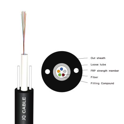China Long Distance Communication Outdoor Aerial Steel Wire Strengthen GYXTY 1km Armoured Fiber Optic Cable Thin for sale