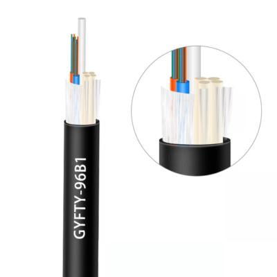 China Outdoor Overhead Optical Fiber Figure 8 Apl Armored Cable Gyfty for sale