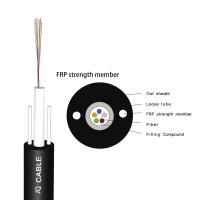 China IP68 Outdoor Aerial Customised GYFXTY Metal Free FRP Strengthen 8mm Comlink 6 Core Fiber Optic Cable 1km for sale