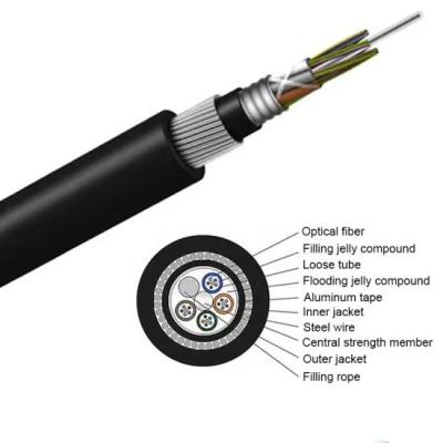 China GYTA33 Submarine Armored Fiber Optic Cable 48 96 144 Core Long Distance Communication for sale