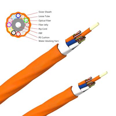 China Stranded Air Blown Micro Duct Fiber Cable 96 Core GCYFY G652D High Density Network Cable for sale