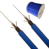 China MGXSTV Flame Retardant Armored Fibre Cable LSZH Blue Color G652D 6 12 24 48 Core Mine Fiber Optic Cable for sale