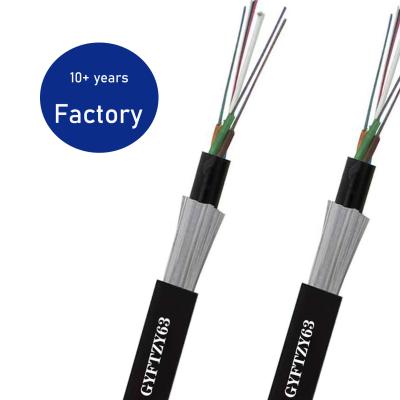 China Underground Underwater Double Jacket LSZH Flame - Retardant Ratproof 12 24 36 48 64 72 Cores Optical Fiber Cable for sale