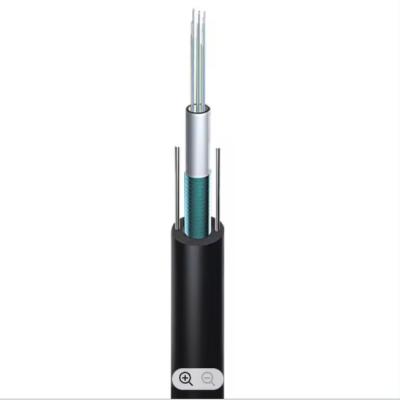 China GYXTW Armored Fiber Optic Cable Single Mode G652D Two Steel Wire Strength for sale
