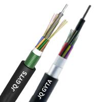China GYTS Outdoor Armored Fiber Optic Cable Single Mode 24 48 Core HDPE Jacket for sale