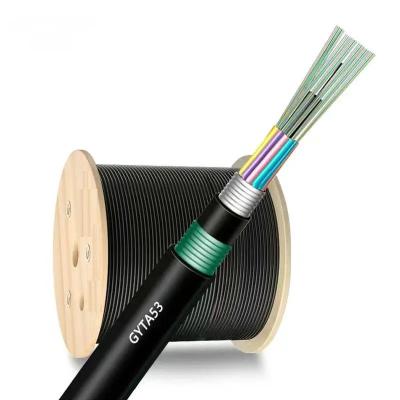 China Double Sheath Double Armored 2-144 Cores GYTA53 Fiber Optical Cable for sale