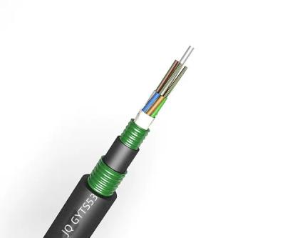 China 24 36 48 96 Core Underground Direct Burial Optical Fiber Cable GYTS53 for sale