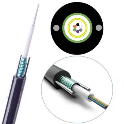 China GYXTW Single Mode Armored HDPE Fiber Optic Cable for Aerial/Duct Use for sale
