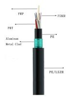 China GYFTY53 Double Sheath Armored Outdoor Cable Non-Metallic Strength Member Fiber Optical Cable for sale