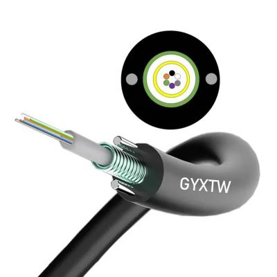 China GYXTW Armored Single Mode Fiber Optic Cable with HDPE Sheath for Aerial and Duct Use for sale