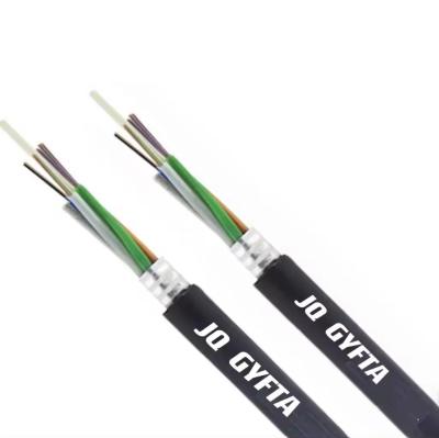 China outdoor stranded single mode Aluminum Tape Armored Fiber Optic Cable GYFTA for sale